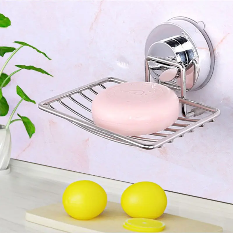 Suction Cup Soap Holder EEEKit Stainless Steel Soap Dish - Wall Mounted ...
