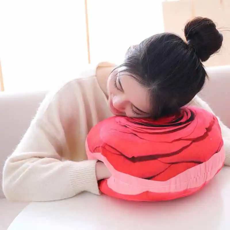 Friendly Day warm gift, Flower pillow, cushion, warm soft hand pillow ...