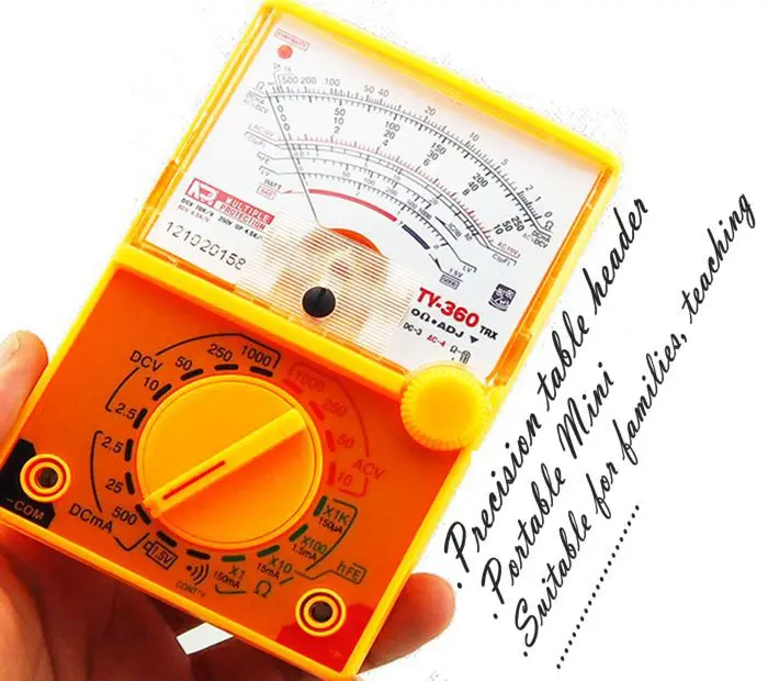 TY360TRX analog multimeter, pocket multimeter.Multi functional, easy to ...
