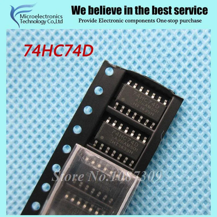 20pcs 74HC74D 74HC74 SN74HC74D SOP 14 Flip Flops DUAL D F/F POS EDGE ...