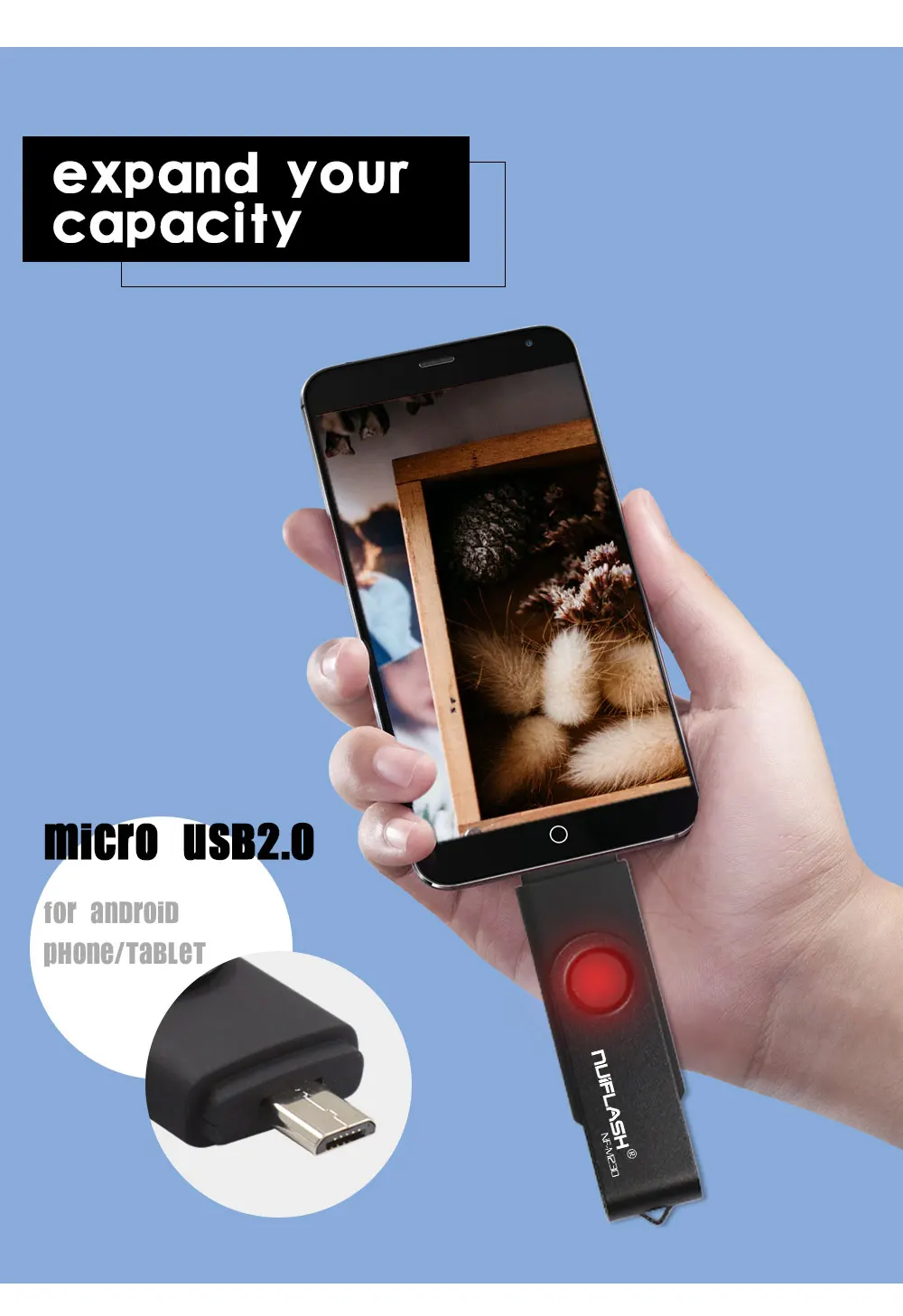 Высокоскоростной usb 2,0 OTG 64 ГБ флеш-накопитель USB флеш-накопитель 128 Гб Внешняя карта ...