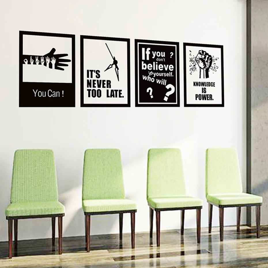 New Inspiring Quotes Vinyl Wall Art Sticker Removable Mural Decals ...