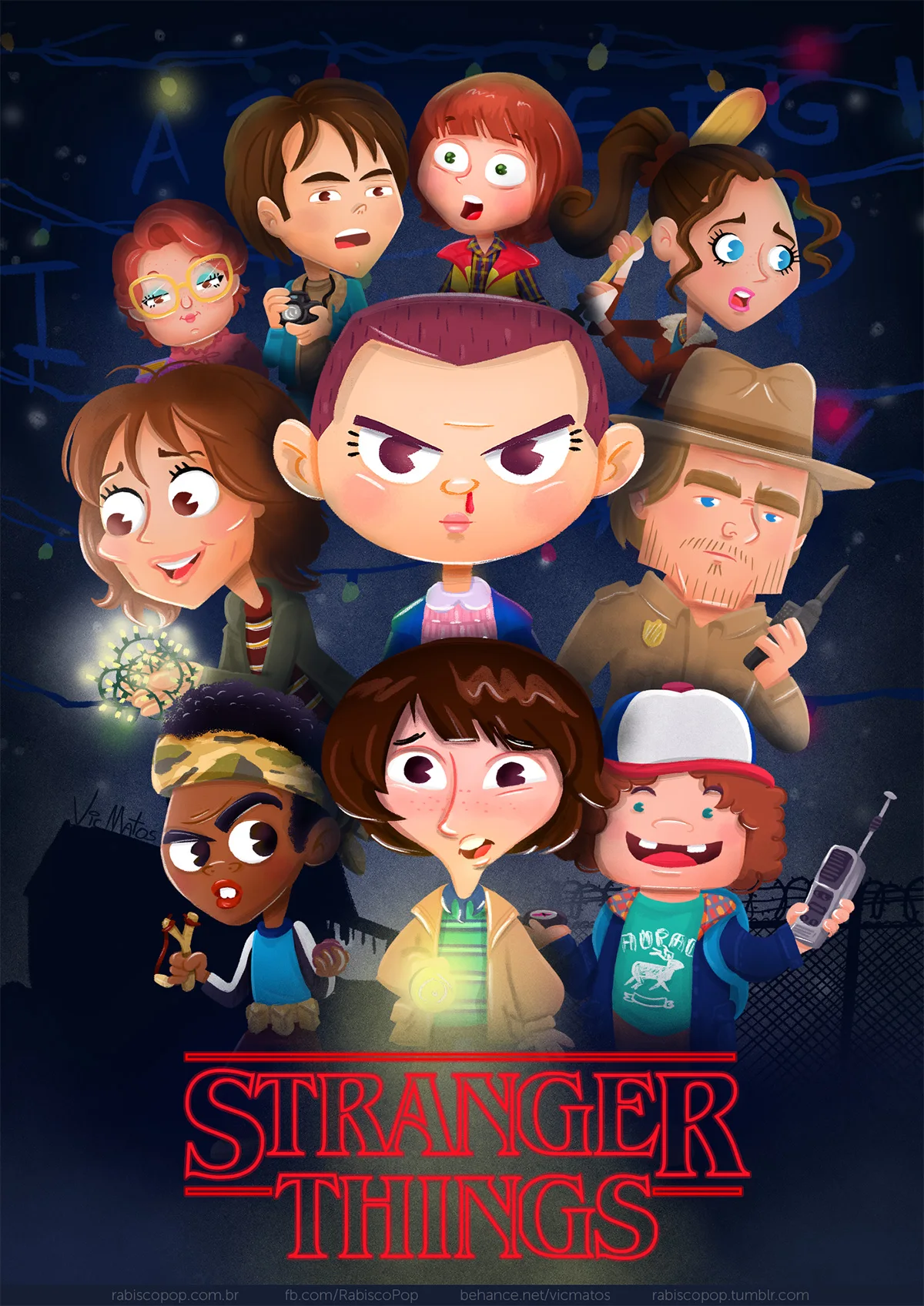 Stranger Things Science Sci-fi Propaganda Poster Classic Retro Vintage ...