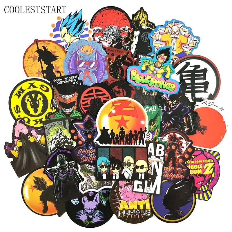 50 шт упак Жемчуг дракона граффити наклейки японского аниме наклейки для ноутбука холодильник