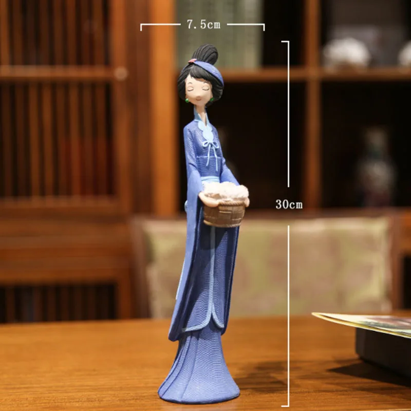 30cm Height Four Beautiful Women in Ancient China Traditional Chinese ...