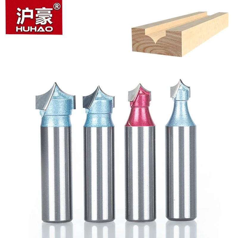 HUHAO 1pcs 1/4" 1/2" Shank Wood Cutter Double Edging Router Bits for ...