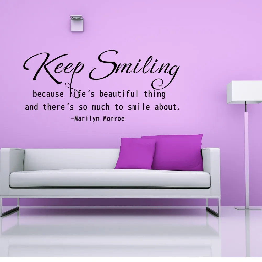 Buy Marilyn Monroe Keep Smiling Because Life Is A