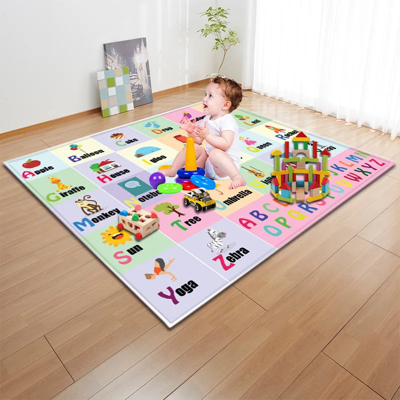 Kids Play Pad baby bedroom Crawling large area Carpet digital And ...