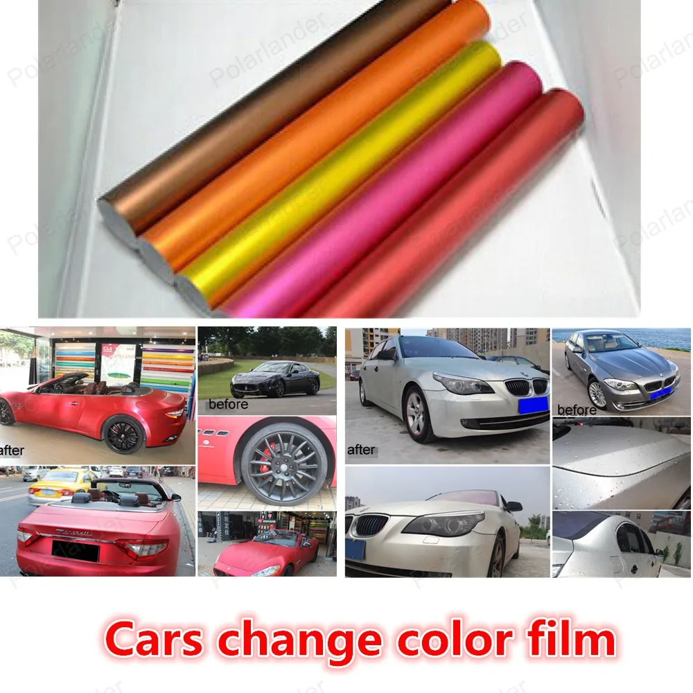 20x150cm Car Change Color Fiber Film Car Sticker Plating Matte Filmcar ...