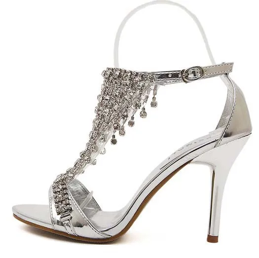 chaussures argentees pour mariage