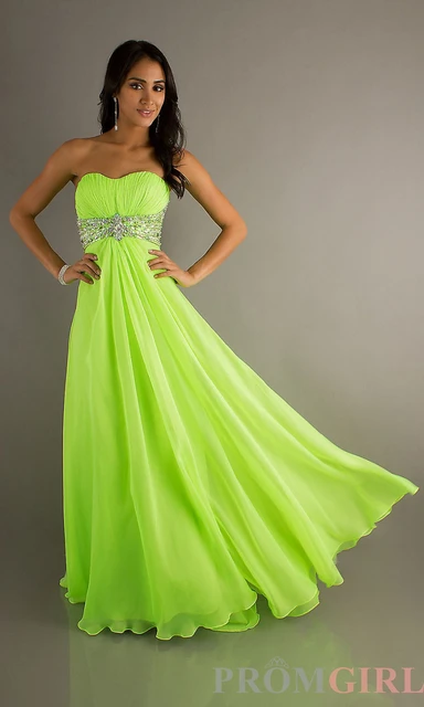 Lime Green Pageant Gowns