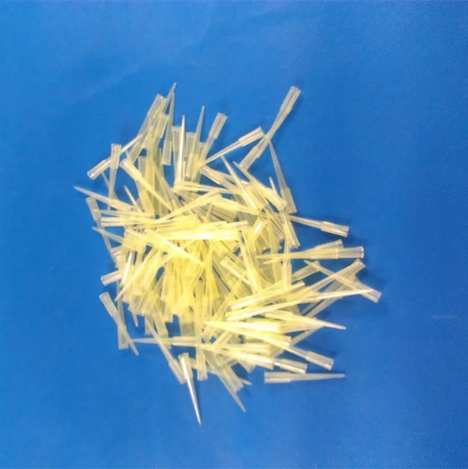 1000pcs/lot 200ul/0.2ml disposable plastic pipette tips 5.5mm*50mm ...