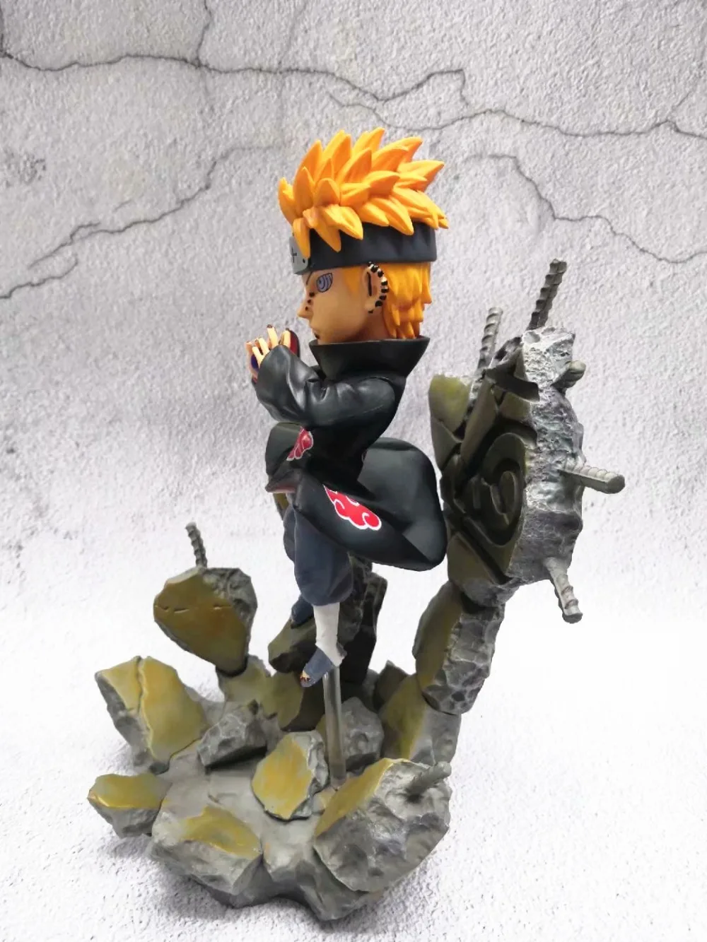 Naruto Pain PVC Action Figure Akatsuki Rinnegan Scene Toys Anime Naruto ...