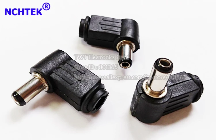 NCHTEK-DC-male-plug-5-5x2-5mm-Angle-90-degree-L-type-DC-Power ...