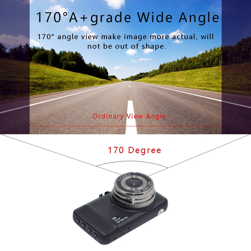 Dual Dvr Camera 1080P Full HD 150 Degree angle New 3.0" CAR DVR CAMERA ...