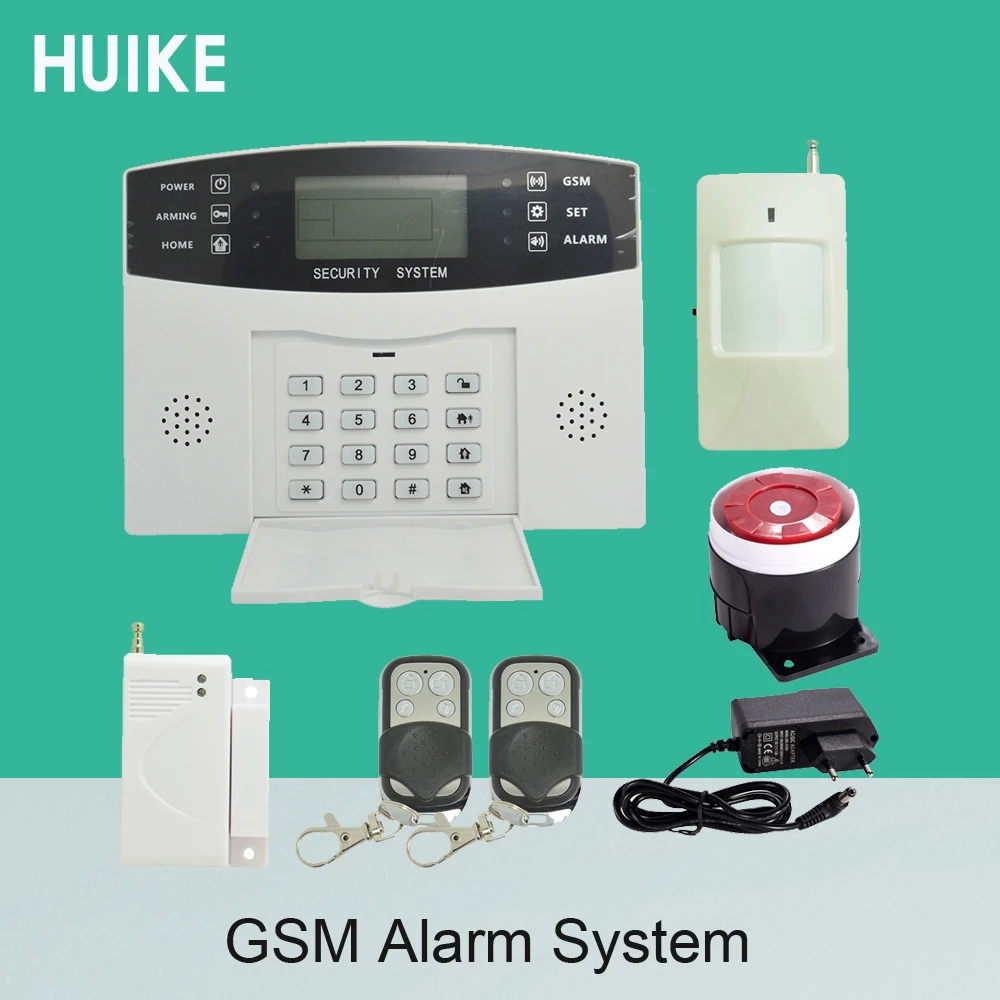 99 wireless and 4 wire zones GSM Alarm System Home Security Alarm ...