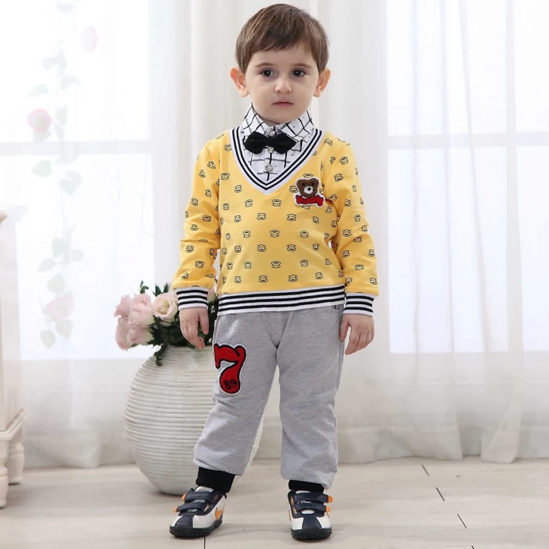 korean kids clothes baby boys clothes sets little gentleman new born ...