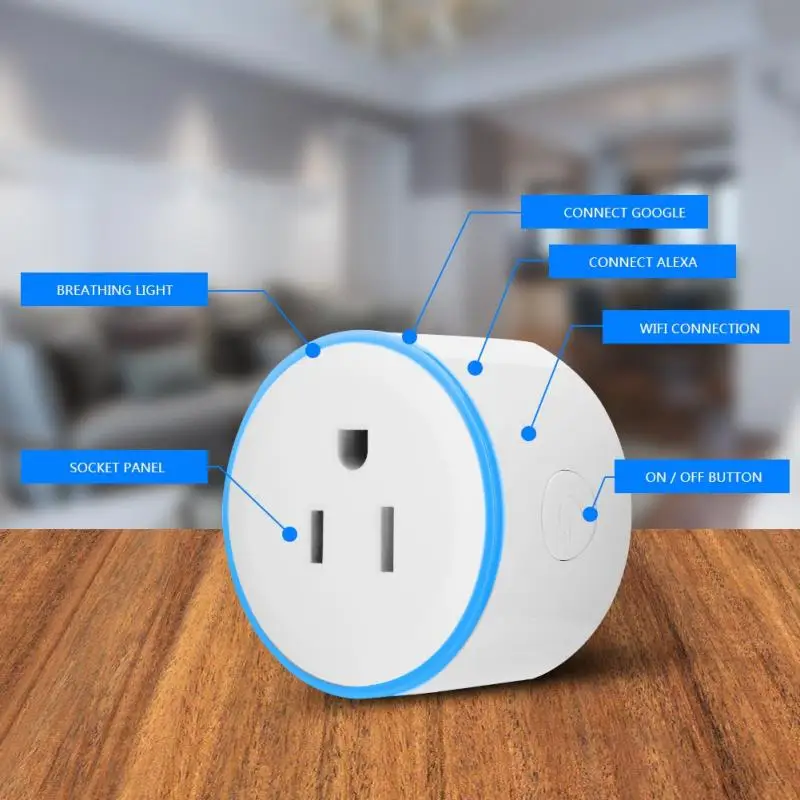 Wifi Smart Power Socket Us Plug Timing Switch Remote Control Wireless Outlet Socket For Smart