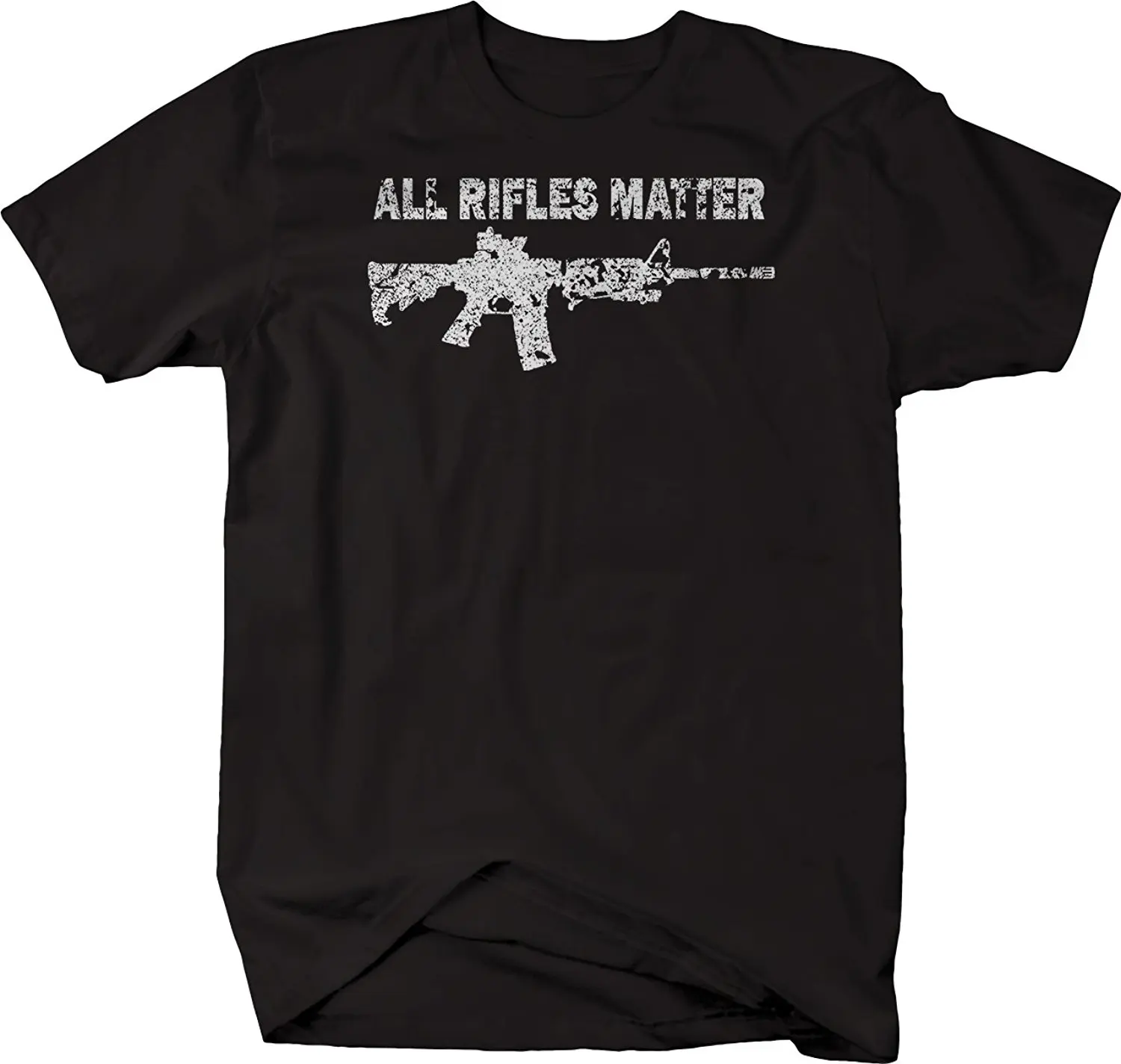 2019 New Fashion Cotton T shirt All Rifles Matter Black AR 15 Tactical ...