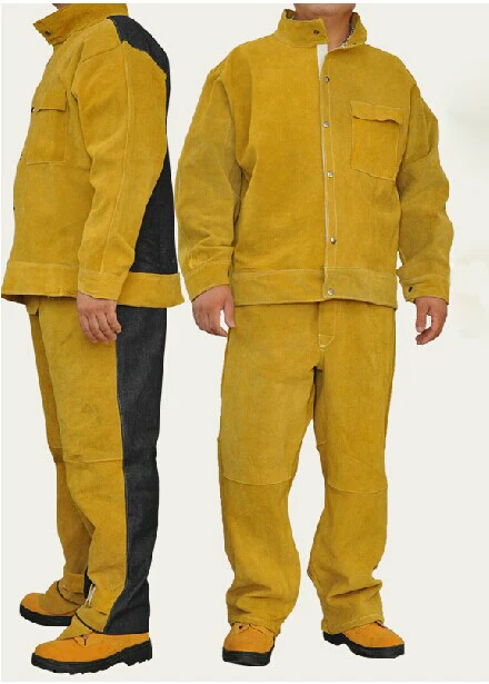 Trajes de soldadura de cuero + JEAN, trajes de soldadura de cuero, ropa ...