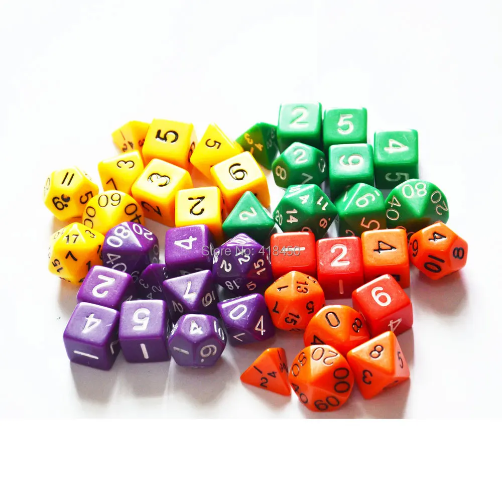 Set of 10 Dungeons and Dragons DND RPG MTG Table Games Polyhedral Dice ...