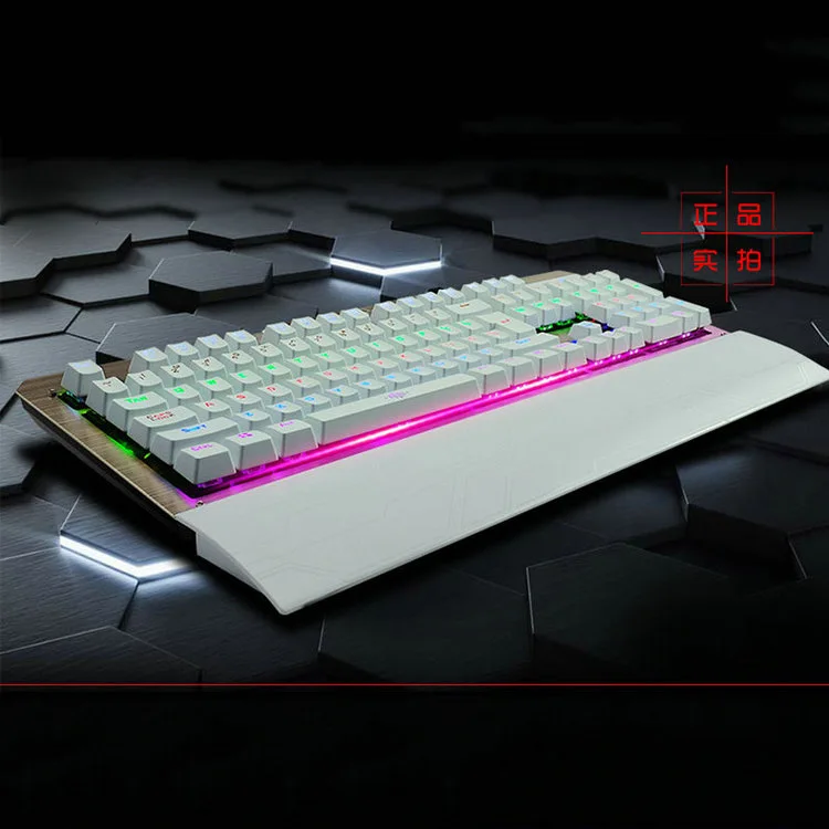 Real Mechanical Cool Gaming Computer Keyboard Rainbow Led Backlight ...
