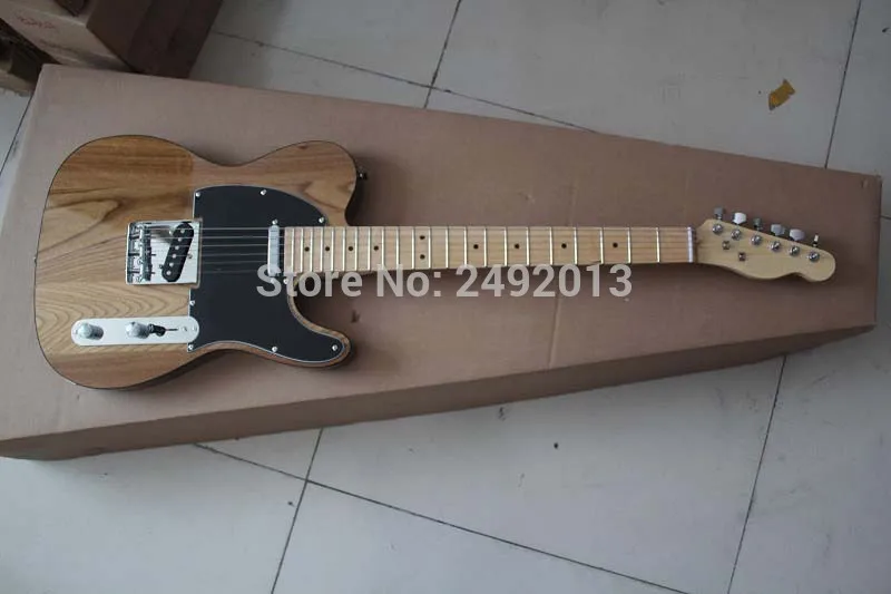Top quality New style Arrival Natural wood color telecaster Electric ...