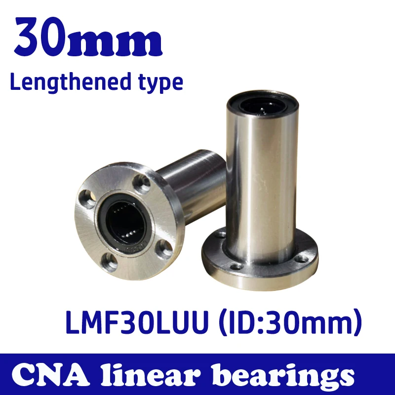 Free Shipping Lmf30luu Long Type 30mm Flange Linear Bearing Cnc Linear ...