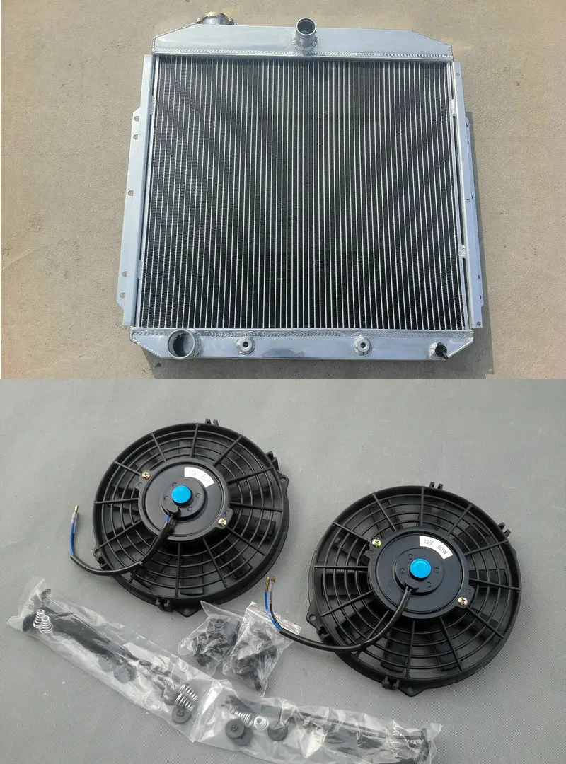 Aluminum alloy Radiator & FANS For FORD PICKUP F350 F250 F100 FORD ...