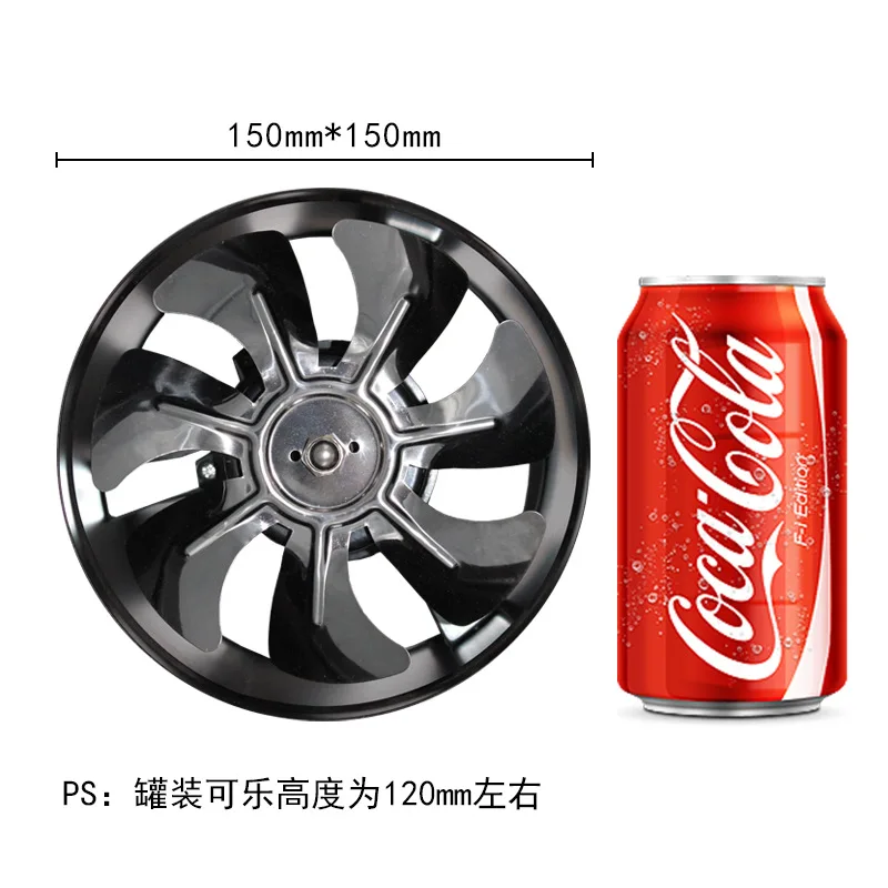 Duct fan air ventilator metal pipe ventilation exhaust mini extractor ...