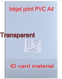 Transparent Blank Inkjet Print Pvc Sheet For Pvc Id Card Making ...