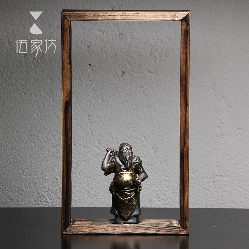 Ng Square goalkeeper ceramic crafts creative living room wall three ...