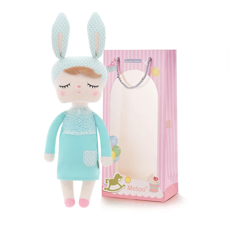 Metoo Angela bunny Plush Mint Rabbit Dolls Girl Wear Skirt Plush Toys ...