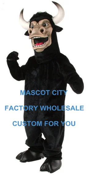 Black-Power-Bully-Bull-Mascot-Costume-Adult-Size-Cartoon-Character ...