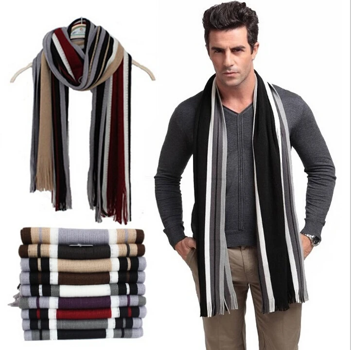 Winter Design Striped Scarf Men Shawls Scarves,Bufandas 2015 Foulard ...
