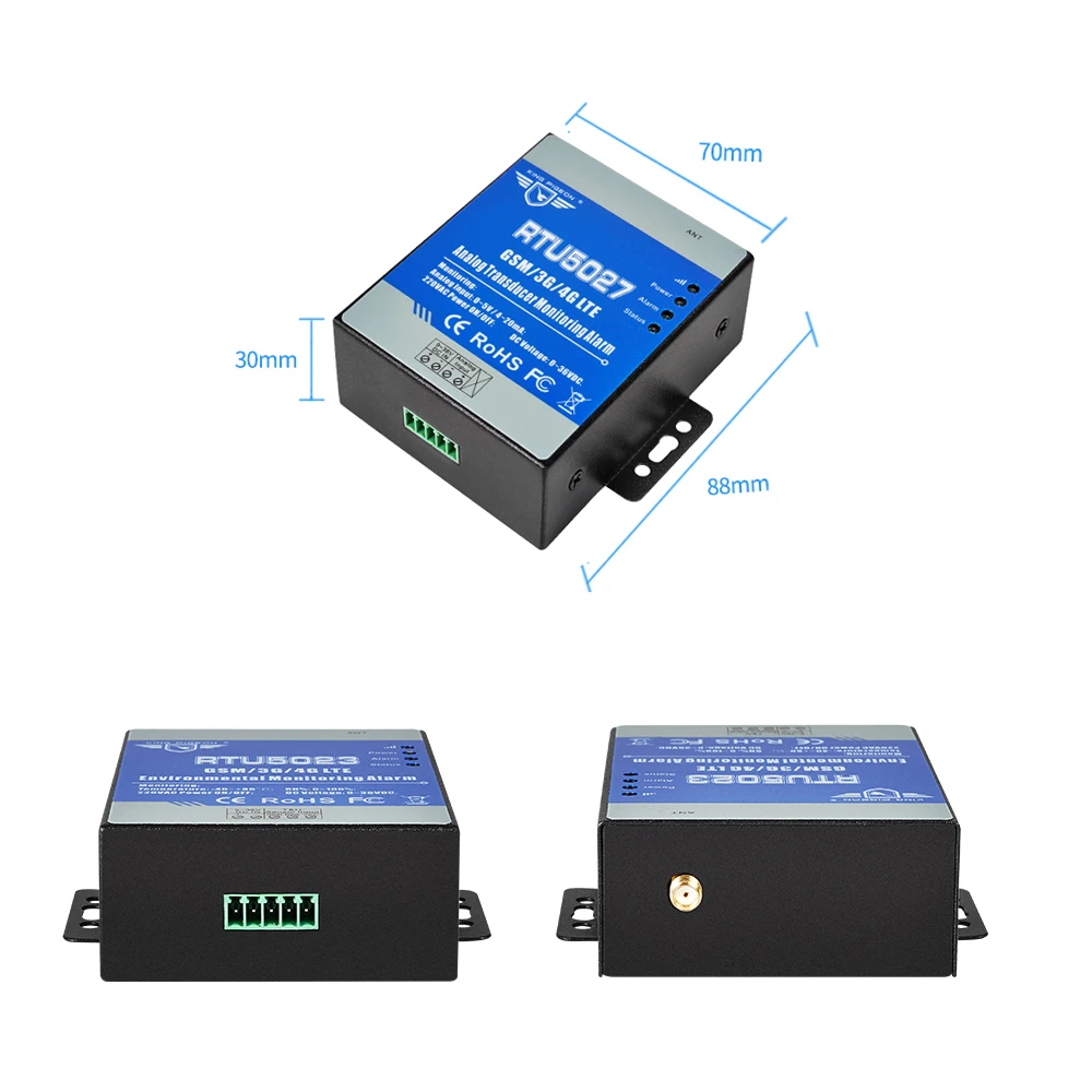 GSM Alarm Panel Analog Monitoring 0-5V 3G 4G IoT Modbus RTU Monitor ...