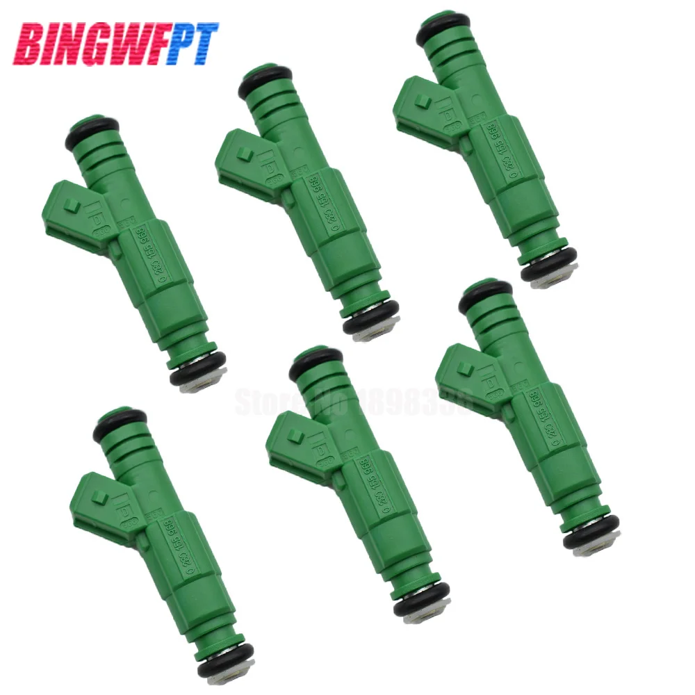 6pcs fuel injectors 0280 155 968 0280155968 high performance fuel ...
