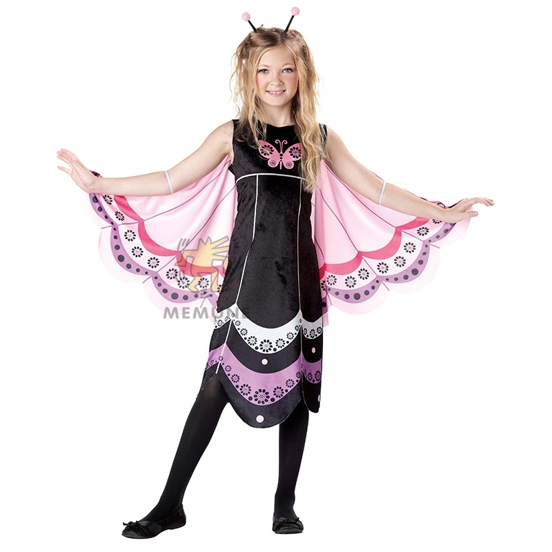 Beautiful Butterfly Fancy Dress With Accompanying Soft Wings And Hair ...