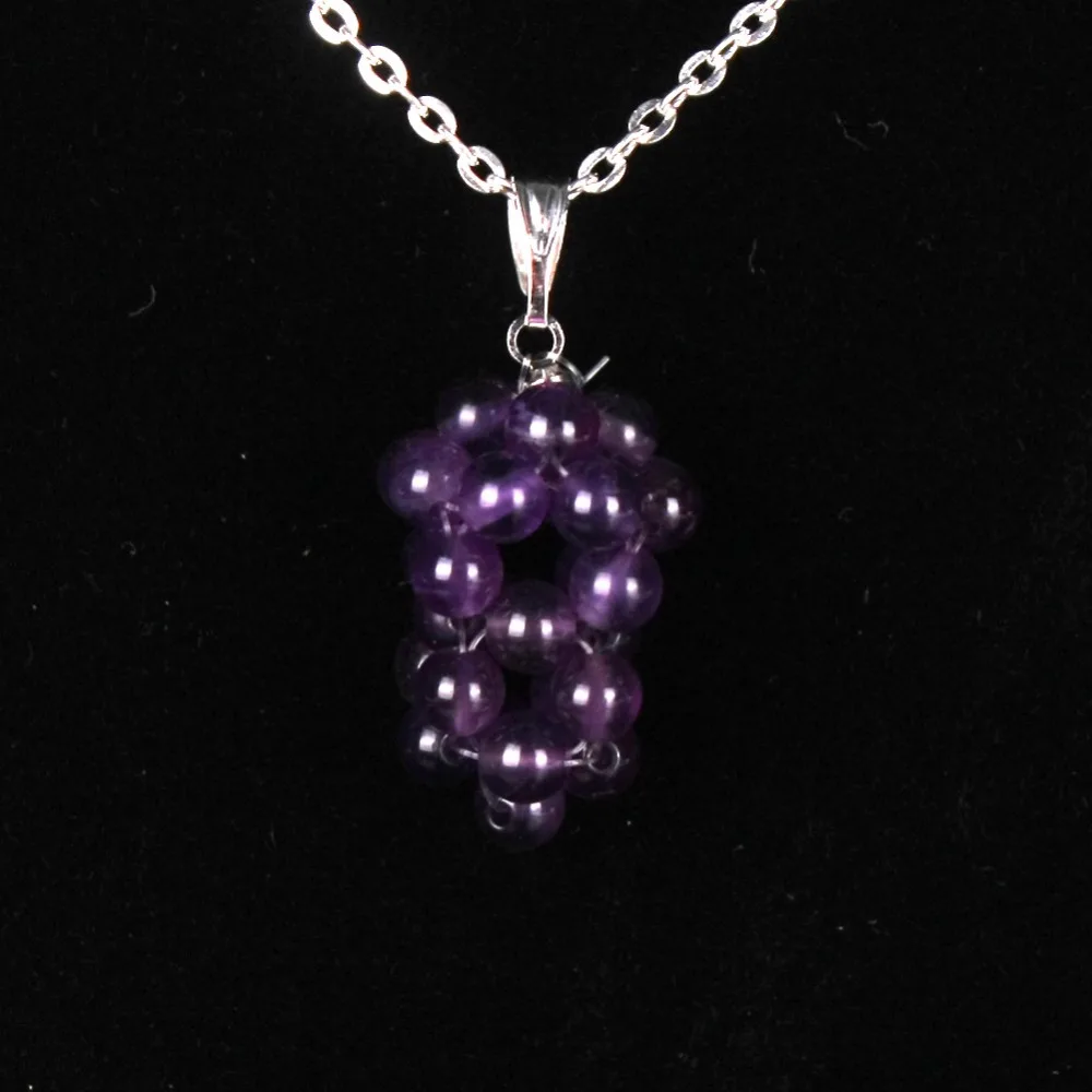 Grape-Shape-Pendant-Necklace-Natural-Crystal-Onyx-pendant-Druzy-Stone ...