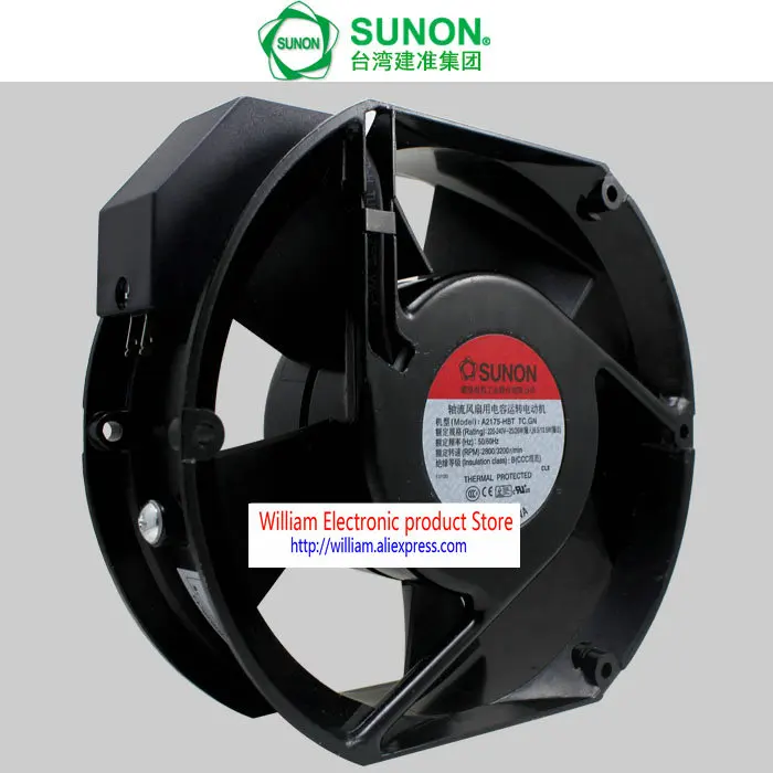 New Original SUNON A2175 HBT TC.GN 17CM 172*172*51MM AC220V capacitor ...