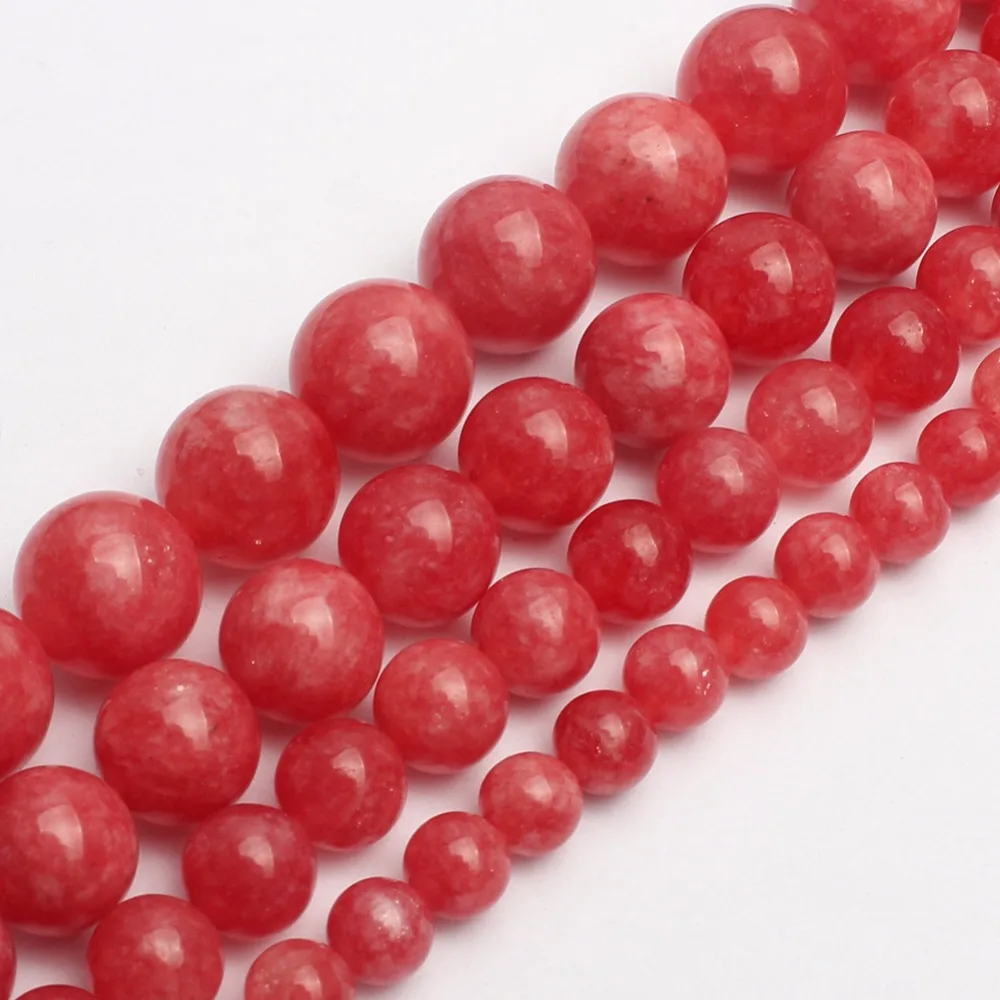 Natural-Stone-Beads-Red-Rhodochrosite-Round-Loose-Beads-For-Jewelry ...