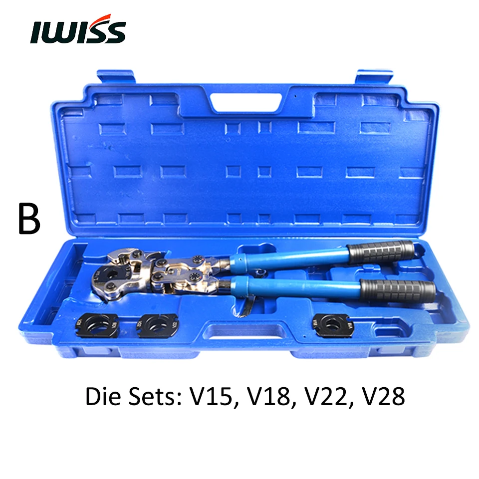 IWISS IWS-1632AF Copper Fitting Press Tool Pipe Crimping Tools Hand ...