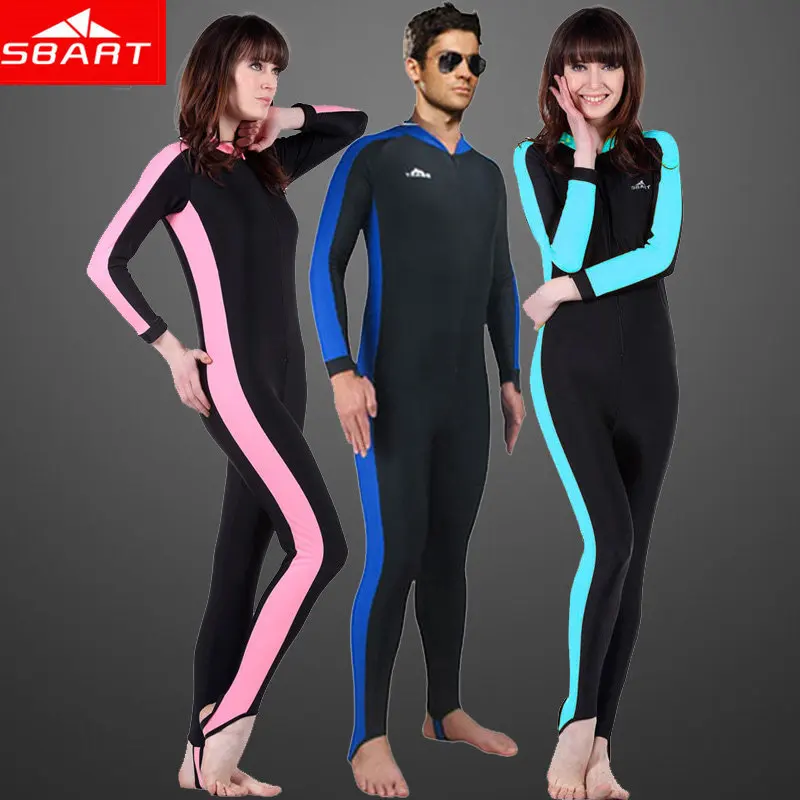 Sbart Lycra Full Body Wetsuit Women Surfing Diving Suit For Women Men