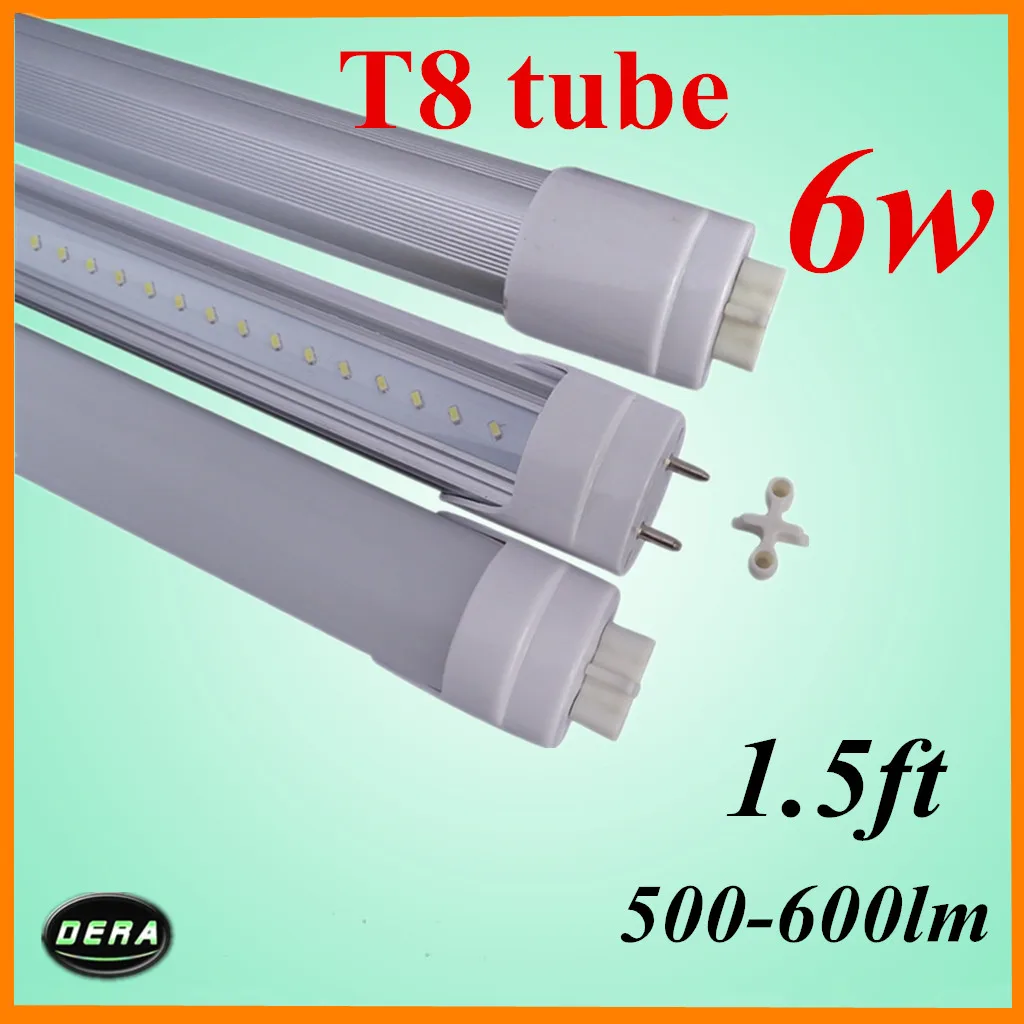 T8 led tube 34/45cm 4w 6w 85 65v or 12/24 DC voltage G13 light bulb 1/1.5/1.6ft 500 600lm led t8 ...