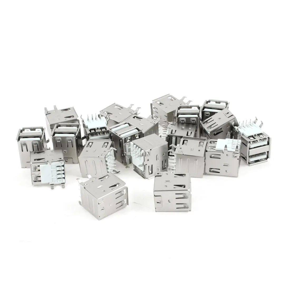 UXCELL 20 Pcs Double Layer Usb Type A Right Angle Dip 8 Pin Female Jack ...