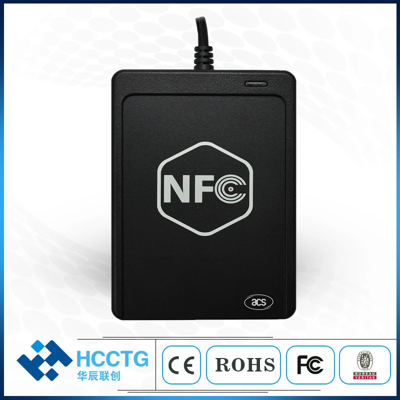 ACS-RFID-Black-USB-Contactless-FeliCa-ISO14443-Mifare-NFC-Card-Reader ...