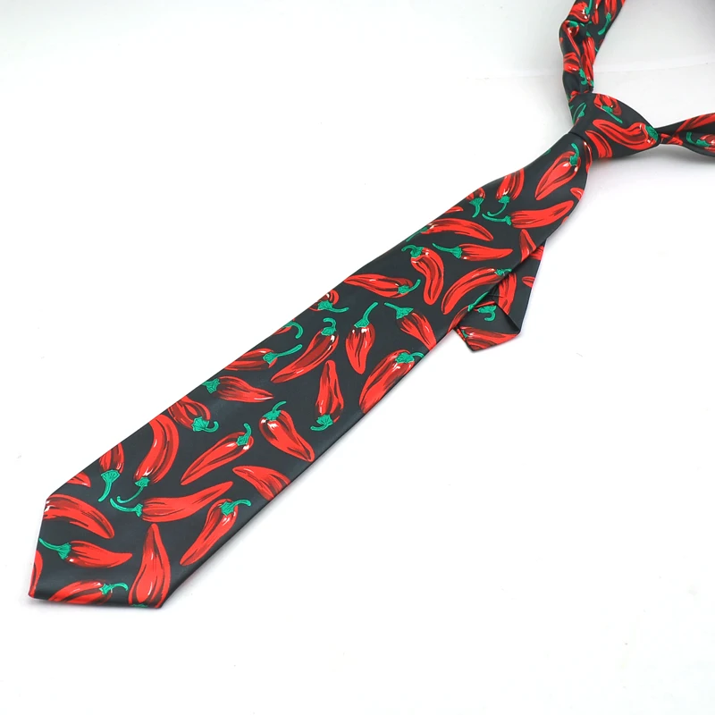 Mens Tie Necktie 3.5 inch Music "Capsicum/Red Pepper/Chili/Farmer ...