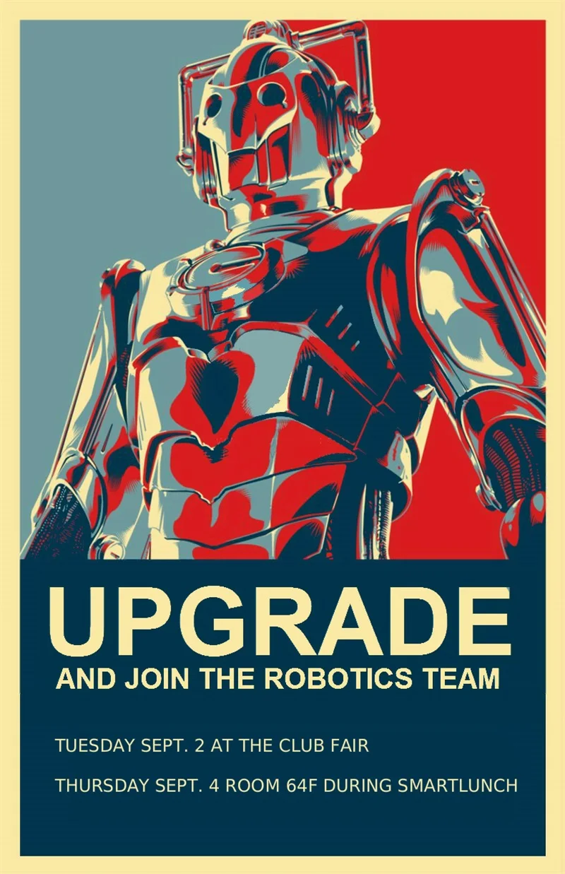 Unpaged and Join Robotics Team Movie Vintage Retro Kraft Poster ...
