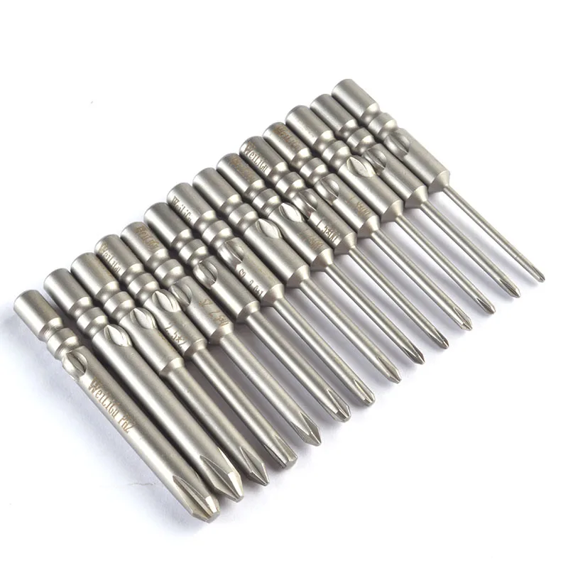 16pcs 40mm Length 800 Electric Screwdriver Bits 4mm Round Shank ...