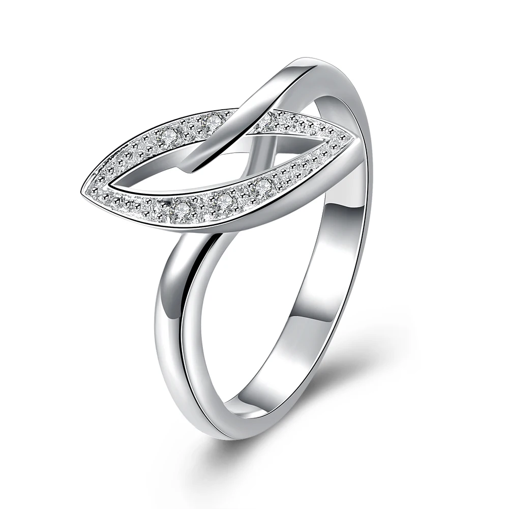 Beautiful Geometry Silver Ring for Women Pretty Fashion Wedding Silver ...